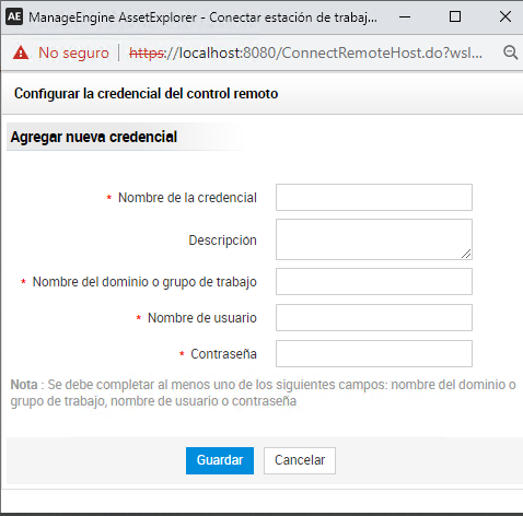 Función de Web Remote - Asset Explorer - Agrega
