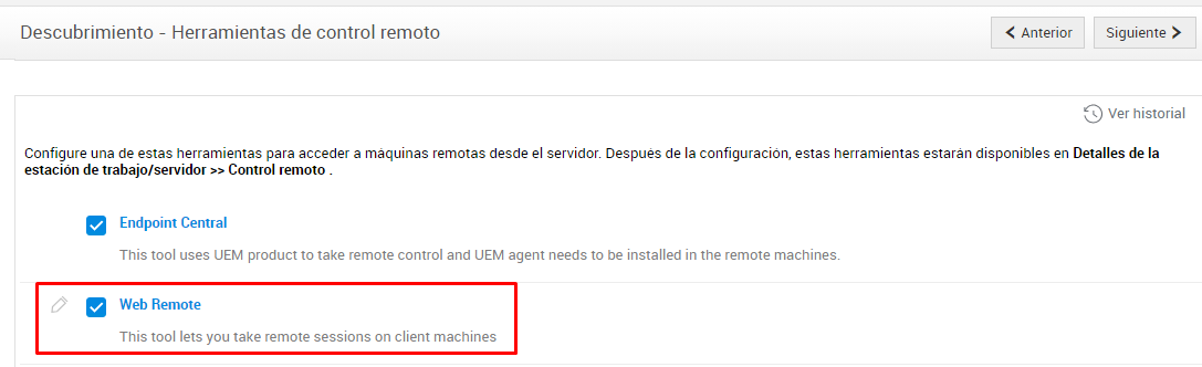 Función de Web Remote - Asset Explorer - Agrega